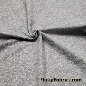 Heathered Gray Athletic Activewear High Performance Poly Spandex Fabric ...