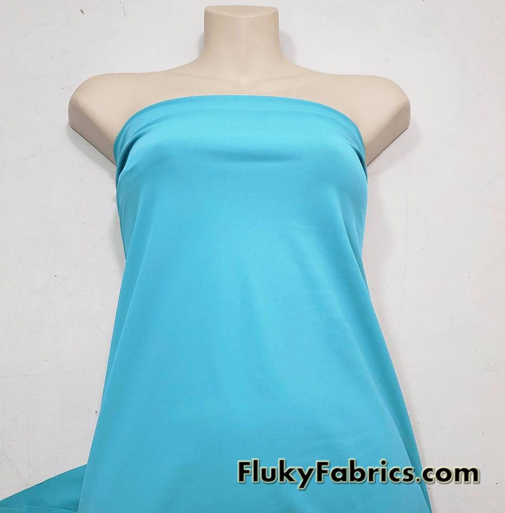 Light Sky Blue Solid Swimsuit Nylon Spandex Fabric - Fluky Fabrics ...