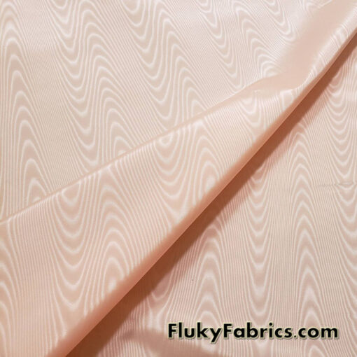 Pastel Peach Moire / Moiré Taffeta 45" Wide Fabric - Fluky Fabrics ...