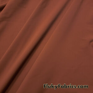 Rich Rusty Clay Color Solid Matte Nylon Spandex Fabric - Fluky Fabrics ...