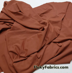 Rich Rusty Clay Color Solid Matte Nylon Spandex Fabric - Fluky Fabrics ...