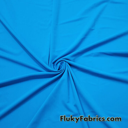 Deep Sky Blue Color Solid Matte Nylon Spandex Fabric - Fluky Fabrics ...