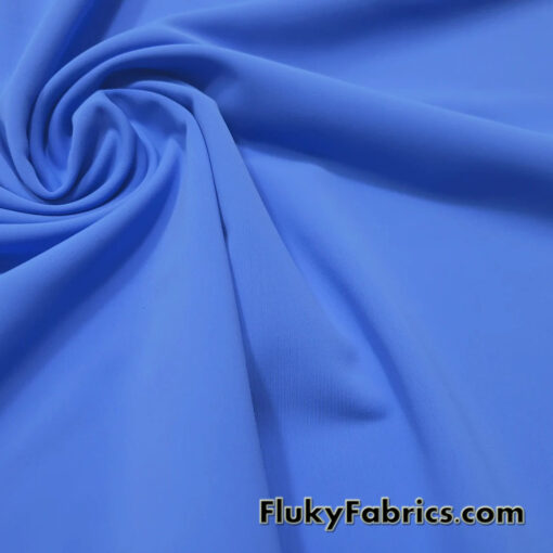 Blueberry Blue Solid Matte Nylon Spandex Fabric - Fluky Fabrics Online Shop