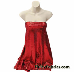 Exotic Metallic Devil Red Dragon Scales on Red Crushed Ice Velvet ...
