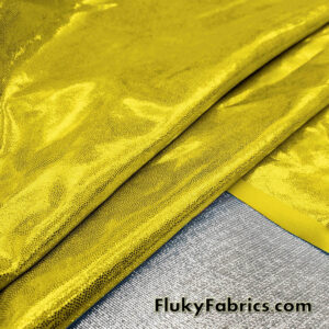 Yellow Shiny Mystique 4-Way Stretch Spandex Fabric - Fluky Fabrics ...